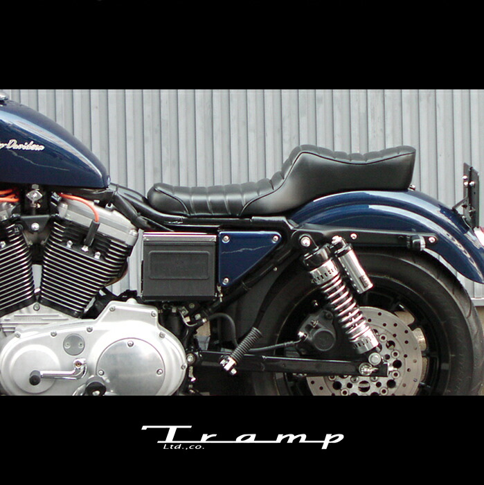 【楽天市場】TRAMP CYCLE トランプサイクル / キング＆クイーンシート ステッチタイプ 【TSE-001-96】スポーツスターEVO ...