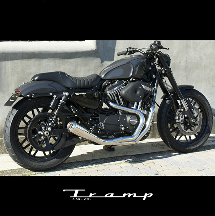 【楽天市場】TRAMP CYCLE トランプサイクル マフラー スポーツスター XL2014年以降用 /Fulltitanium ...
