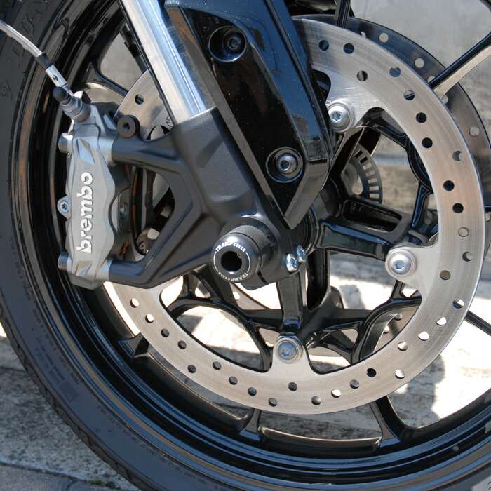 【楽天市場】TRAMP CYCLE トランプサイクル FTR1200 フロントアクスルスライダー Front Axle Sliders 社外品 ...