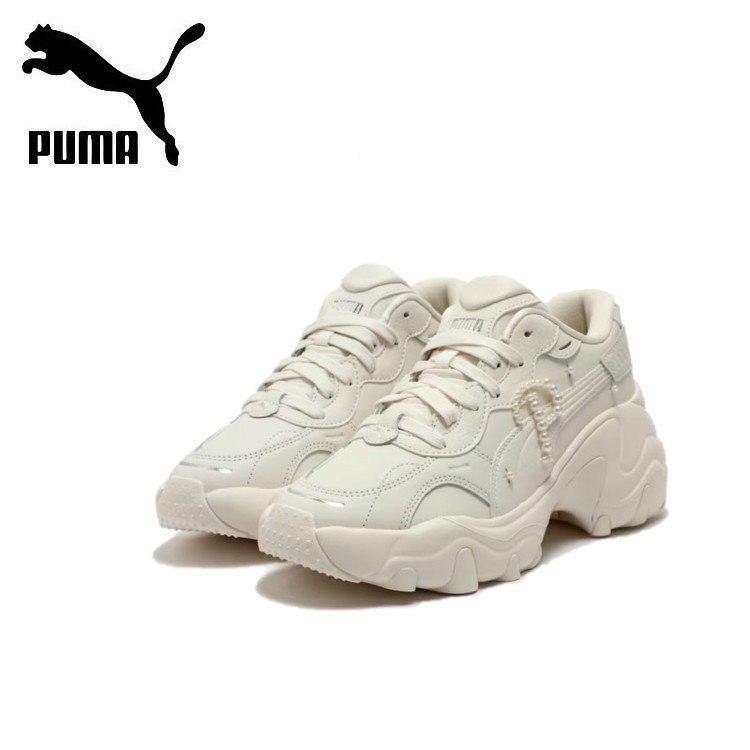 【楽天市場】プーマ PUMA レディース パルサー ウェッジ パール スニーカー PEARL 402239 靴 ボリューム シューレース ...