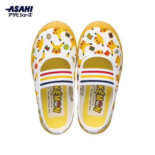 【楽天市場】【ASAHI SHOES】アサヒシューズ KD37161 ポケモンS04 ホワイト[上履き/校内履き/室内履き/通園/通学/幼稚園 ...