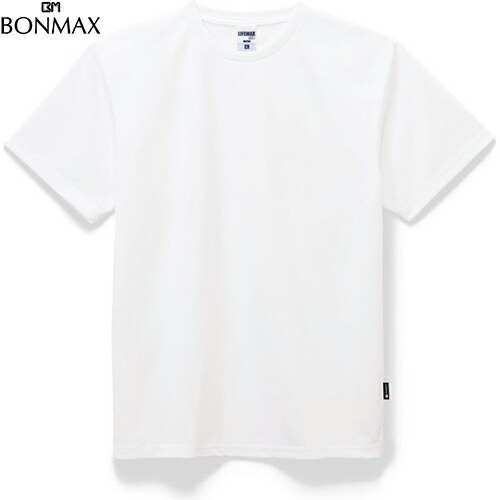 【楽天市場】【BONMAX】ボンマックス MS1154-15 4.3オンス ドライTシャツ[ホワイト][Tシャツ/半袖/半そで/クルーネック/カジュアル/トレーニング/練習/部活/クラブ ...