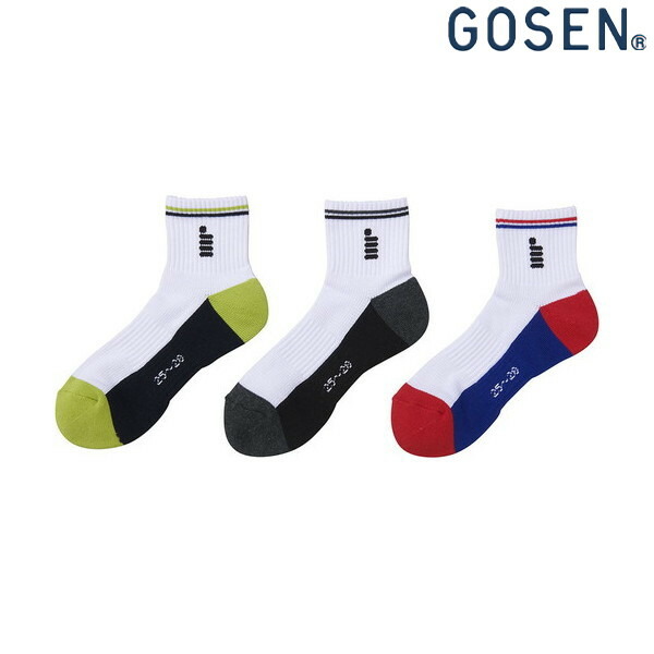 【楽天市場】 GOSEN ゴーセン F22LH3PM ハーフソックス3足組[レディース/テニス/バドミントン/靴下/くつ下/スポーツソックス/スポーツ靴下/カジュアル/短い丈]【RCP ...
