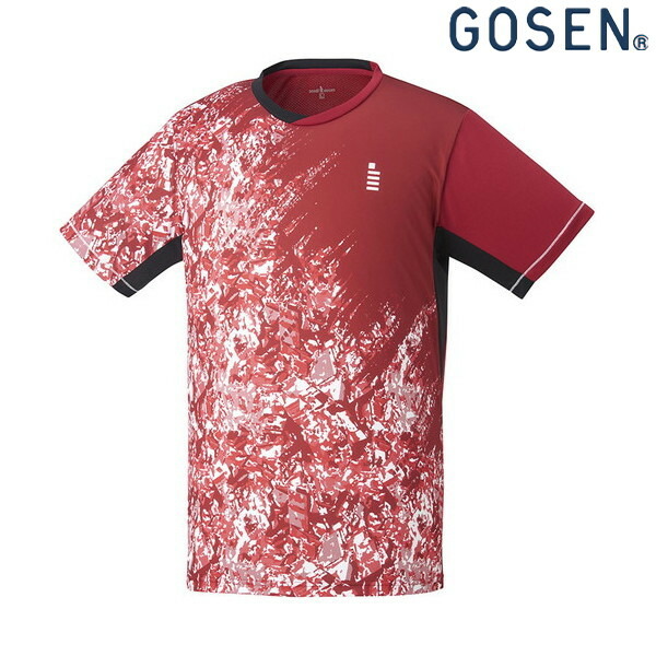 【楽天市場】 送料無料 GOSEN ゴーセン T2304-27 UNI ゲームシャツ[レッド][男女兼用/ユニセックス/半袖Tシャツ/シャツ/半袖/半そで/テニス/バドミントン/スポーツ/練習 ...