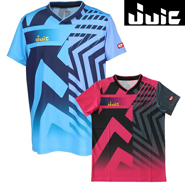 【楽天市場】 送料無料 【JUIC】ジュウィック 5680 フォルムS [ネイビーブルー/ブラックピンク] 卓球用ゲームシャツ/男女兼用 ...