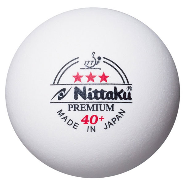 【楽天市場】★即納/あす楽★ 送料無料 【Nittaku】ニッタク プラスチックボール 3スター 40mm プラスチック製 40+【1ダース/箱】NB-1301【日本卓球協会認定球/試合球 ...
