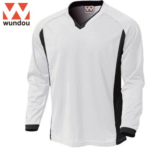【楽天市場】【wundou】ウンドウ P1930-0000 ベーシックロングスリーブサッカーシャツ[ホワイト][サッカーシャツ/スポーツTシャツ/プラクティスシャツ/長袖/長そで/ラグラン袖 ...