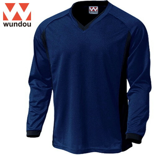 【楽天市場】【wundou】ウンドウ P1930-0001 ベーシックロングスリーブサッカーシャツ[ネイビー][サッカーシャツ/スポーツTシャツ/プラクティスシャツ/長袖/長そで/ラグラン袖 ...