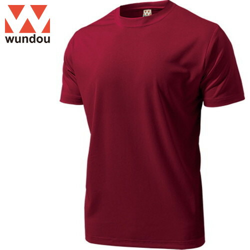 【楽天市場】【wundou】ウンドウ P330-0014 ドライライトTシャツ[バーガンディ][Tシャツ/半袖/半そで/トレーニング/各種競技/部活動/練習用/スポーツチーム/裏地がメッシュ ...
