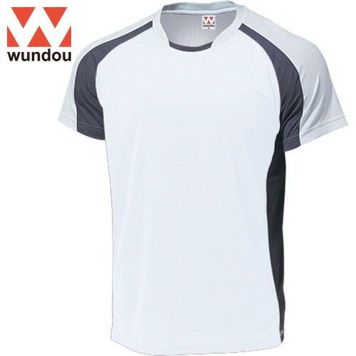 【楽天市場】【wundou】ウンドウ P3610J-0000 バドミントンシャツ[ホワイト][Tシャツ/ゲームシャツ/バトミントン/ラケット ...