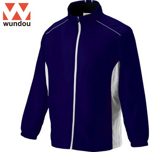 【楽天市場】 送料無料 【wundou】ウンドウ P6700-0080 裏トリコットブレーカージャケット[ネイビー×ホワイト][ジャケット/ジャンパー/ウインドブレーカー/トレーニング/練習 ...
