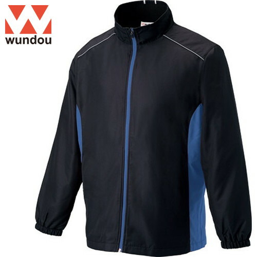 【楽天市場】 送料無料 【wundou】ウンドウ P6700-0090 裏トリコットブレーカージャケット[ブラック×ロイヤルブルー][ジャケット/ジャンパー/ウインドブレーカー/トレーニング ...