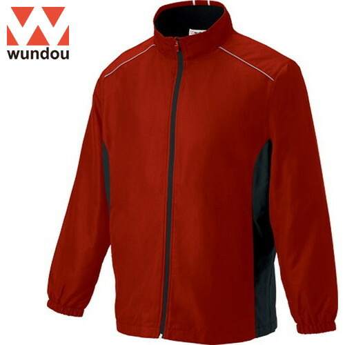【楽天市場】 送料無料 【wundou】ウンドウ P6700-0094 裏トリコットブレーカージャケット[ダークレッド×ブラック][ジャケット/ジャンパー/ウインドブレーカー/トレーニング ...