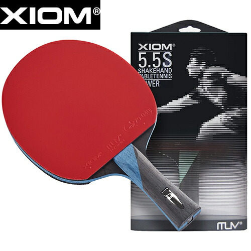 【楽天市場】 送料無料 【XIOM】エクシオン XR-004 シェークハンドラケット5.5S (フレア)【卓球用品】ラバー貼りシェークラケット/卓球/ラケット/卓球ラケット/卓球ラバー/ラバ ...