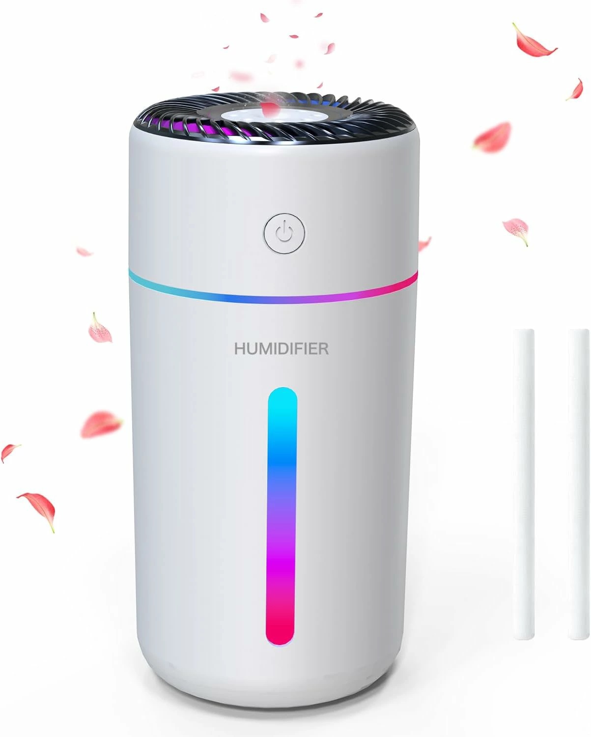 【楽天市場】超音波式 加湿器 7色LEDライト 卓上加湿器 アロマ対応 静音 車用加湿器 加湿器 乾燥/花粉症対策 空焚きを防止 小型 法人 ...