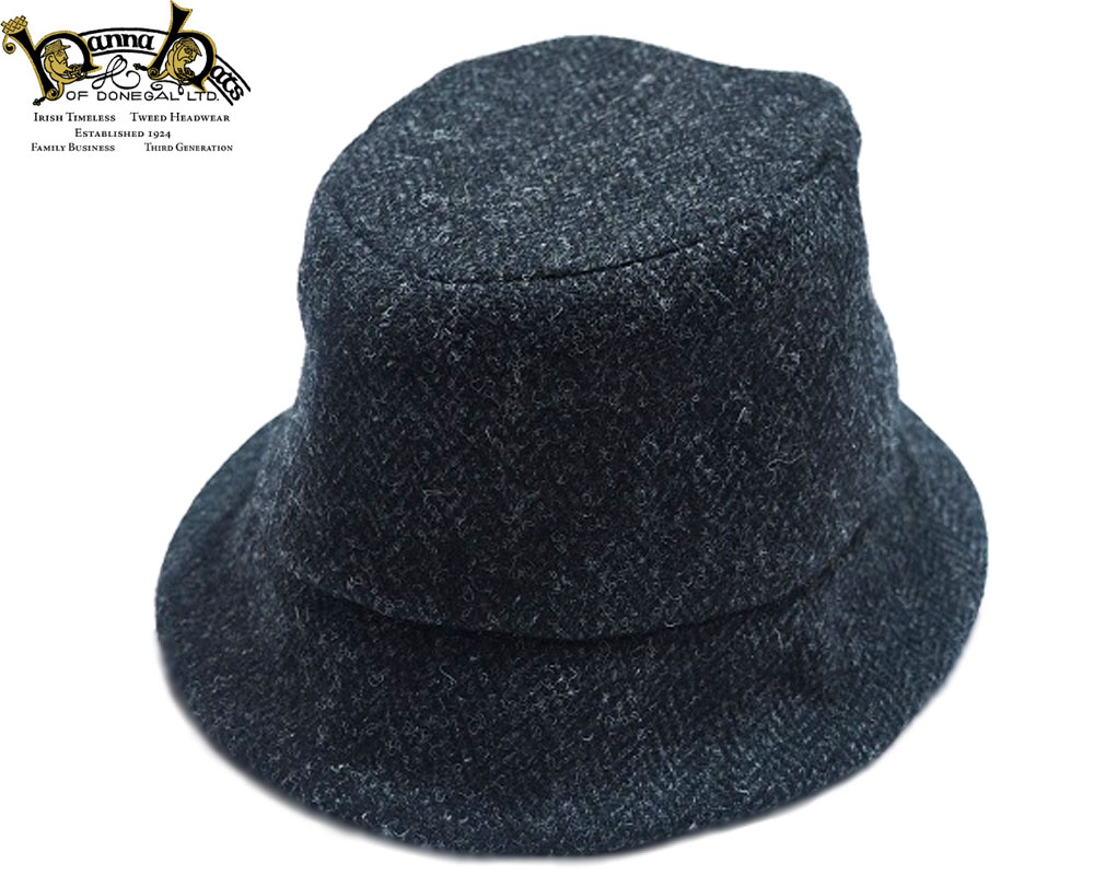 【楽天市場】【期間限定30％OFF！】HANNA HAT（ハンナハット）/HARRIS TWEED WEE THATCH HAT/charcoal：travels （トラベルズ）
