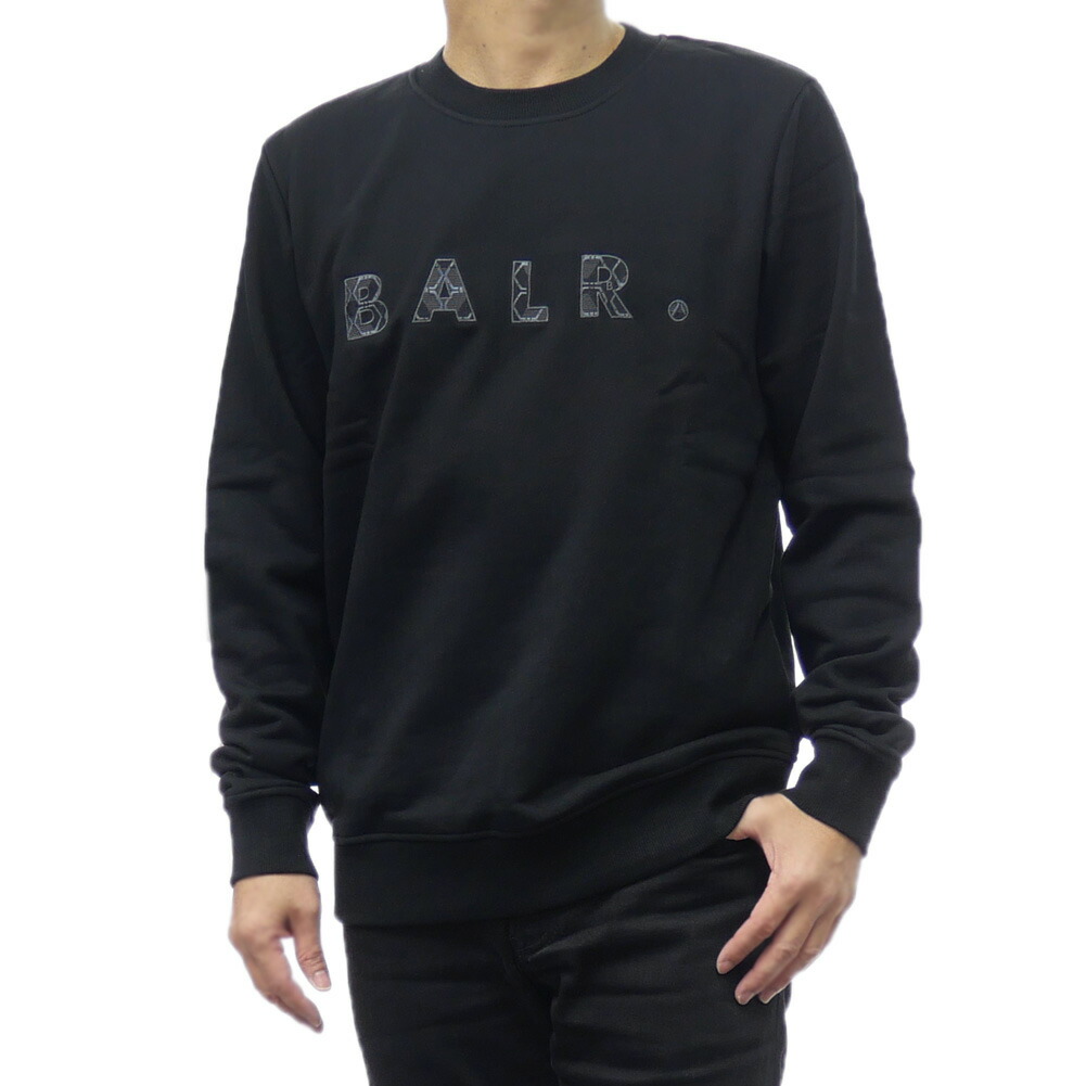 【楽天市場】BALR. ボーラー トレーナー B1262.1087 MONOGRAM EMBRO REGULAR FIT CREWNECK メンズ ブラック：TRE STYLE