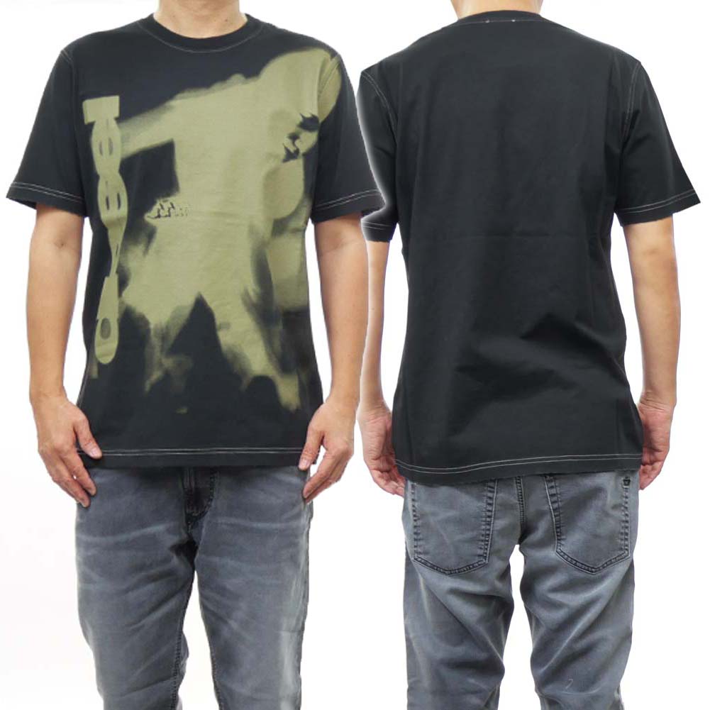 【楽天市場】DIESEL ディーゼル クルーネック Tシャツ A12705 0JNAY T-JUSTIL-N13 メンズ ブラック：TRE STYLE