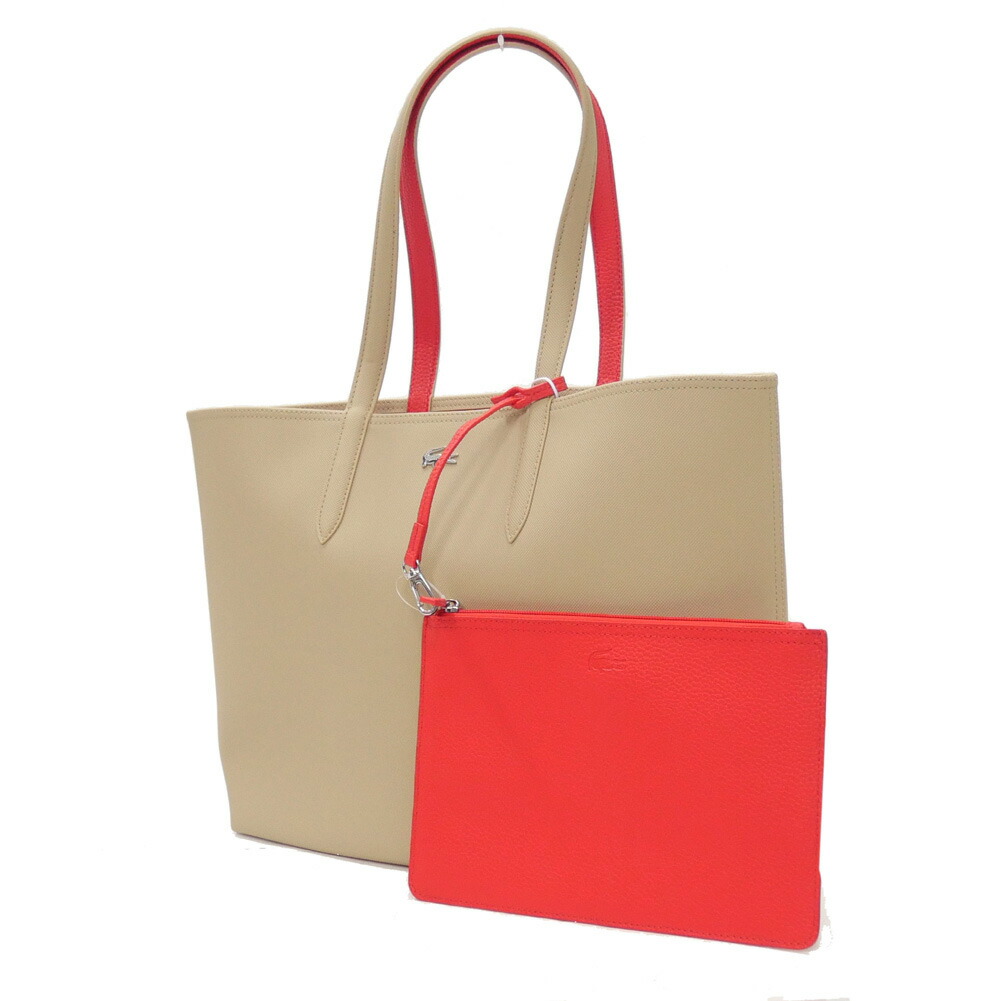 【楽天市場】LACOSTE ラコステ 2way リバーシブル トートバッグ NF2142AA ブランド ロゴ ワンポイント カジュアル きれい ...