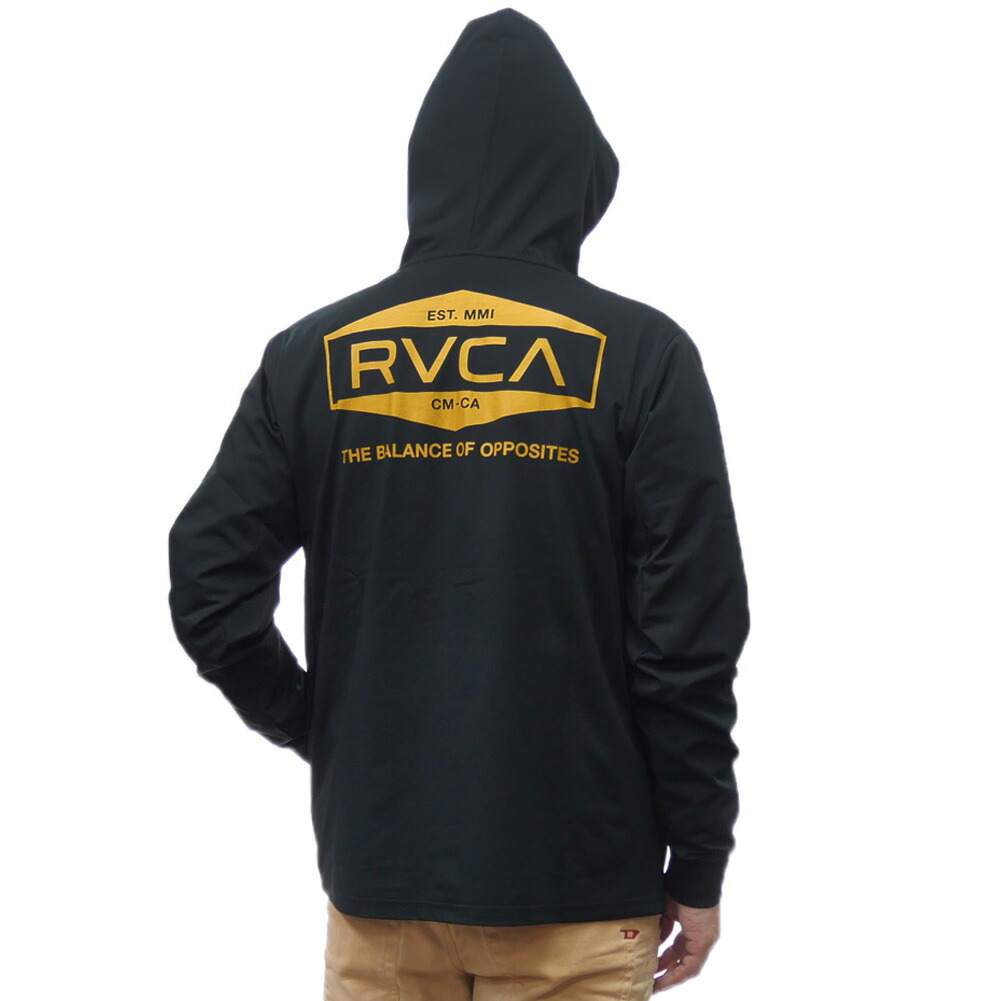 【楽天市場】RVCA ルーカ メンズジップアップパーカー BF041875 / ILL RVCA HEX BOX SFHD ブラック：TRE STYLE