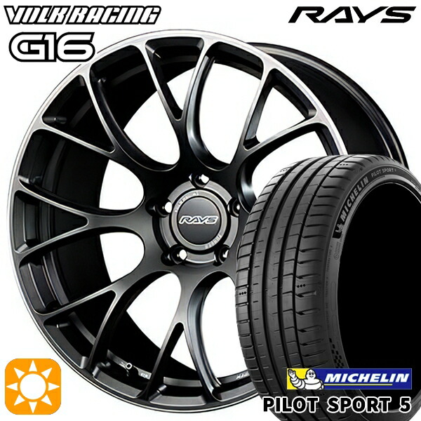 【楽天市場】225/45R19 96Y XL ミシュラン パイロットスポーツ5 RAYS ボルクレーシング G16 MK 19インチ 8.5J 5H114.3 タイヤホイール 4本セット ...