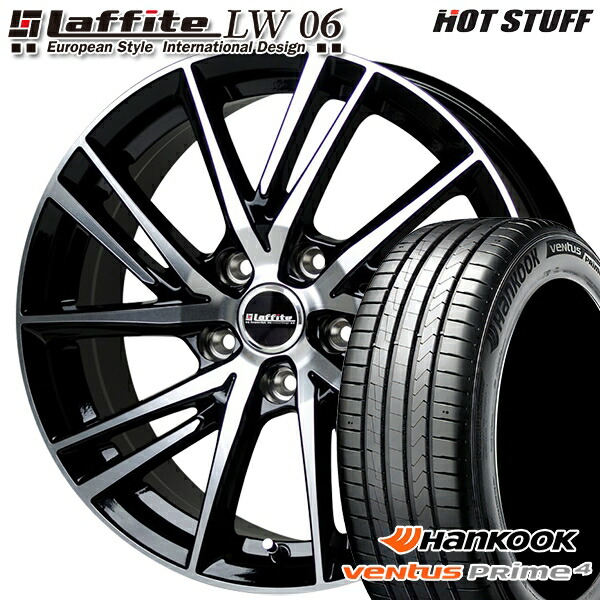【楽天市場】225/65R17 102H ハンコック veNtus PRime4 K135A HotStuff ホットスタッフ ラフィット LW-06 17インチ 7.0J 5H114.3 ...