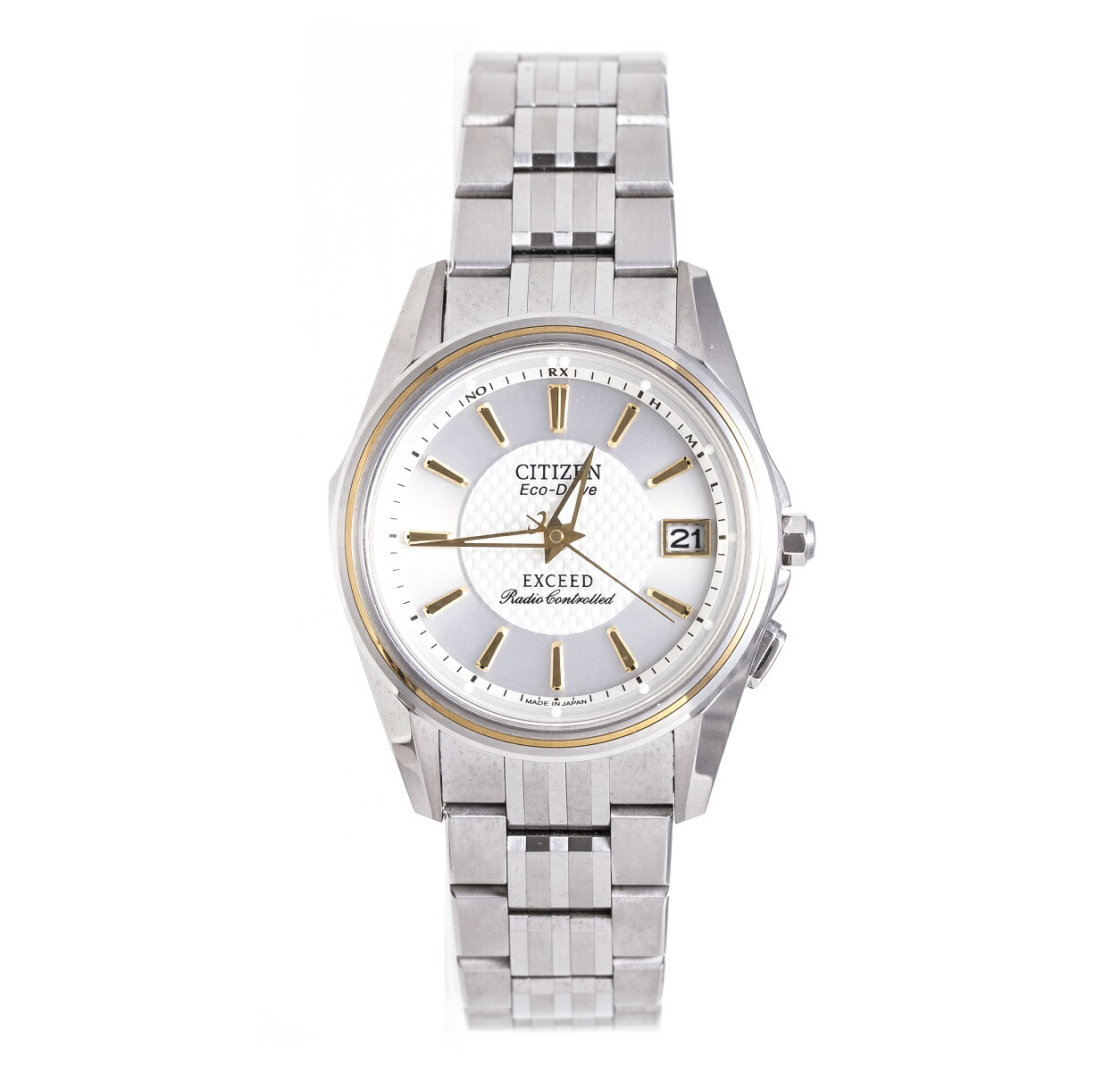 【楽天市場】シチズン CITIZEN エクシード エコドライブ EBG74-2642 電波ソーラー 電波時計 メンズ チタン Ti 2010年 ...