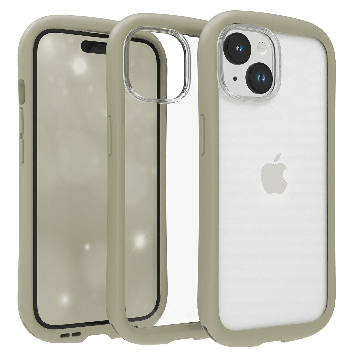 【楽天市場】ajouter アジュテ iPhone 15 衝撃吸収ラウンドケース-グレー AJ-IP23M2-CGCR-CCGY ...