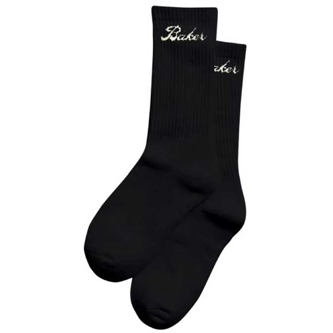 【楽天市場】BAKER ベーカー CURSIVE SOCKS (BLACK) ソックス 靴下【スケートボード/スケボー/SKATEBOARD ...