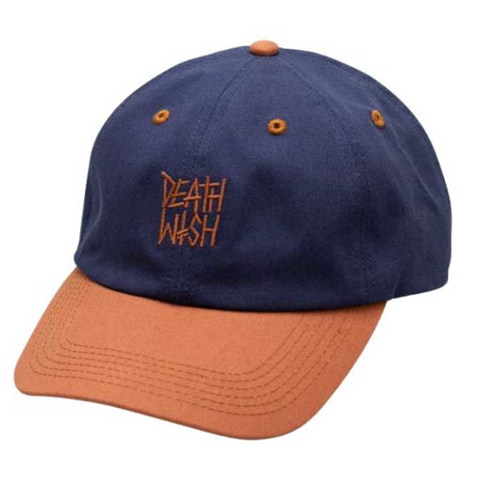 【楽天市場】deathwish デスウィッシュ Death Stack Dad Cap Strapback Navy Brown