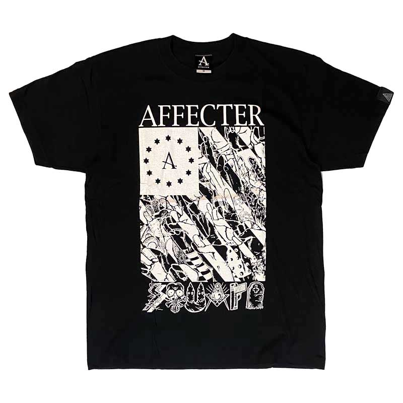 【楽天市場】AFFECTER x SQUARE スクエア (BLACK) ROCK ON THE BRAIN T-Shirts Ts Tシャツ ...