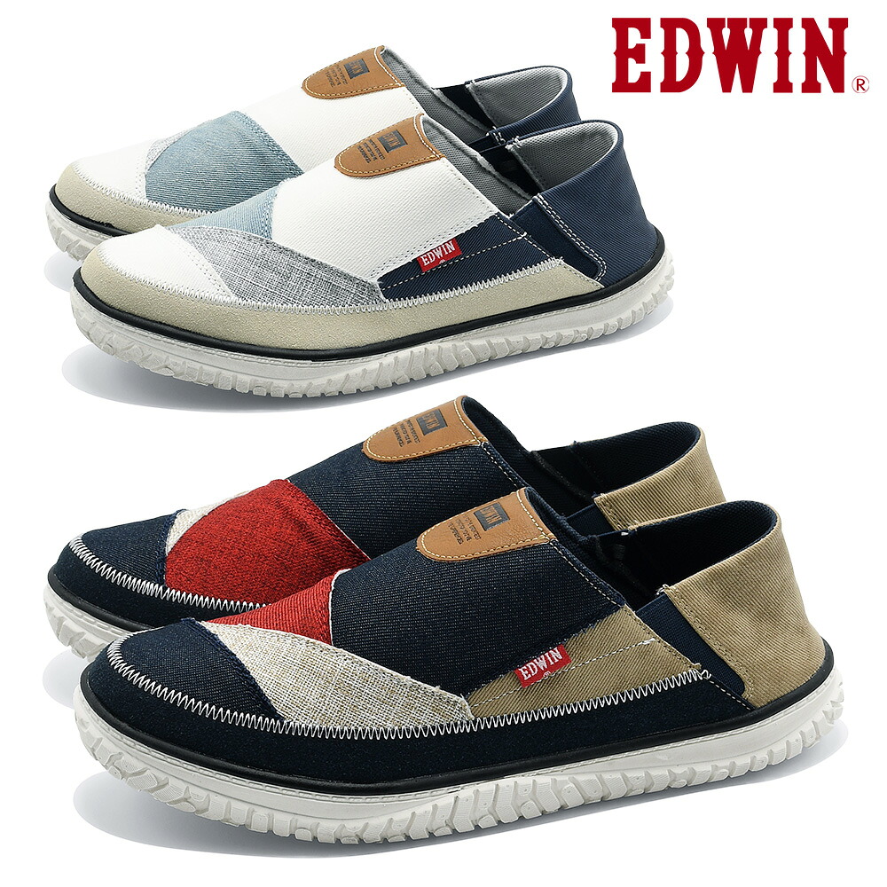 【楽天市場】EDWIN スニーカー メンズ EDW-7759 エドウィン スリッポン：つるや