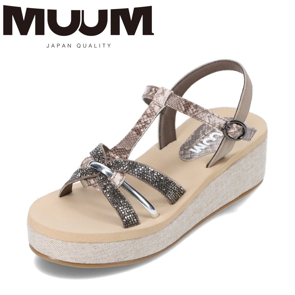 【楽天市場】【全品P5倍★6日～9日】ムーム MUUM MU4652 レディース靴 靴 シューズ 2E相当 サンダル Tストラップサンダル ...