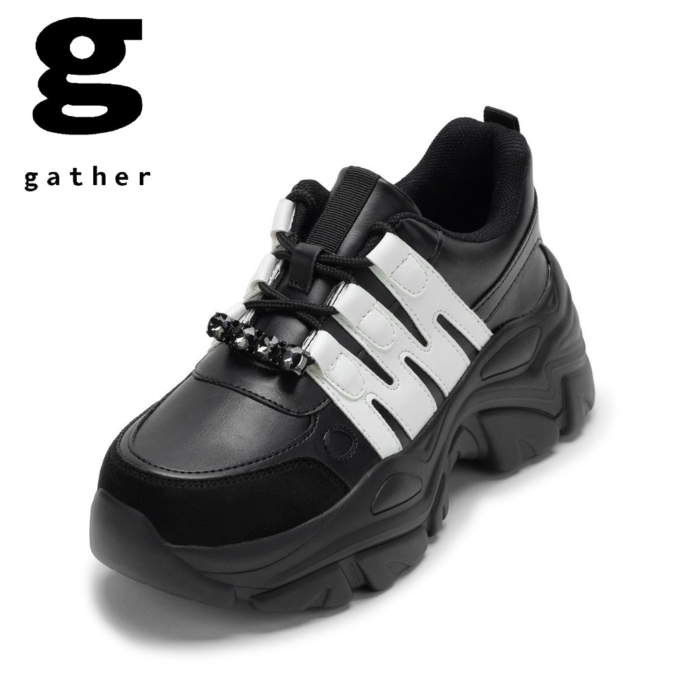 【楽天市場】【全品P15倍！15日00:00～24H限定】ギャザー gather G-104 レディース靴 靴 シューズ 2E相当 スニーカー ...