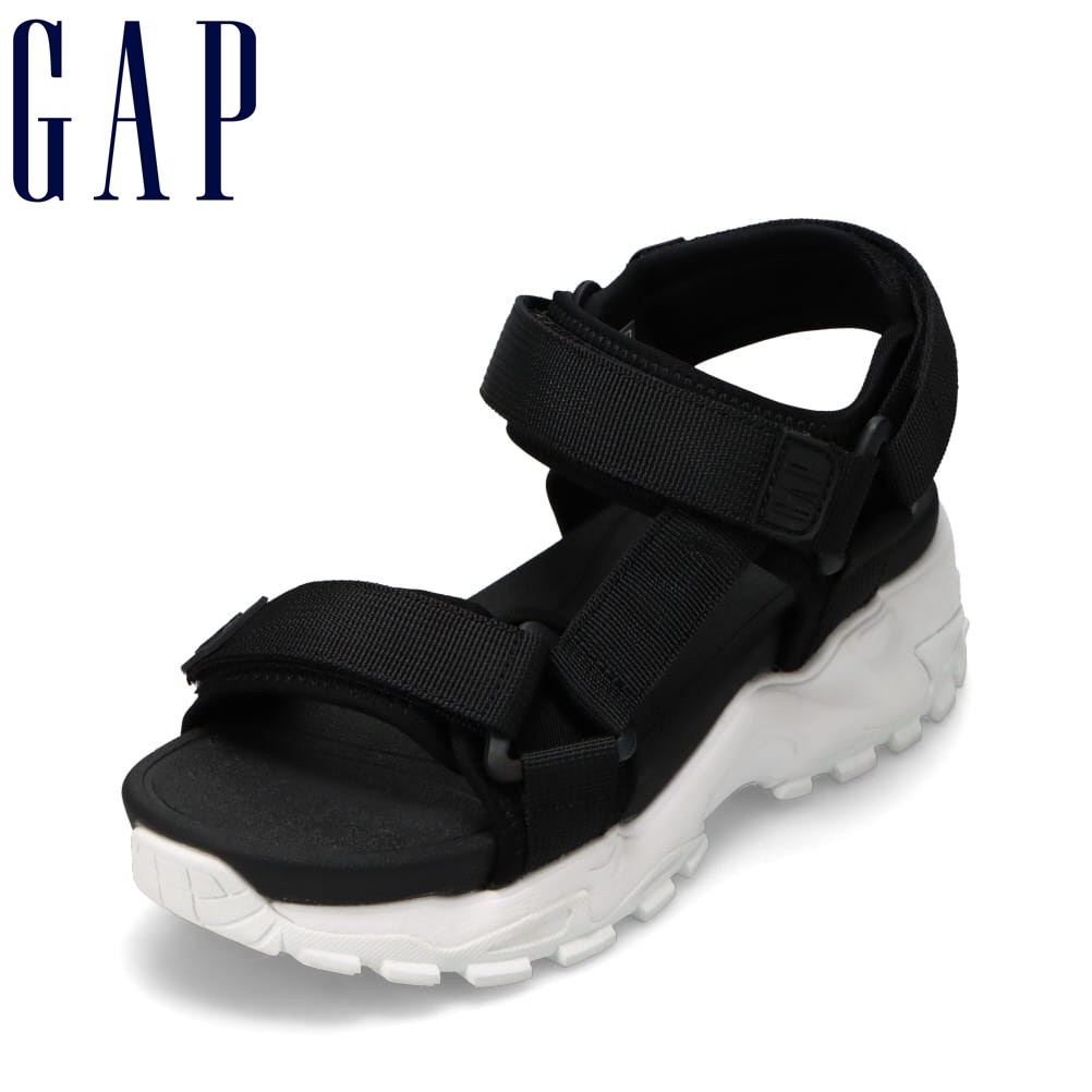 【楽天市場】ギャップ GAP GPK52524C キッズ靴 靴 シューズ 2E サンダル スポーツ スポサン 厚底 面ファスナー バンド 着脱簡単 シンプル 人気 ブランド ブラック×ホワイト ...