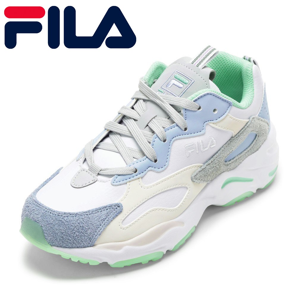 【楽天市場】フィラ FILA USS25011ｰ109 レディース靴 靴 シューズ 3E スニーカー RAYTRCERSL ニュアンスカラー ペールトーン 人気 ブランド ホワイト×サックス ...