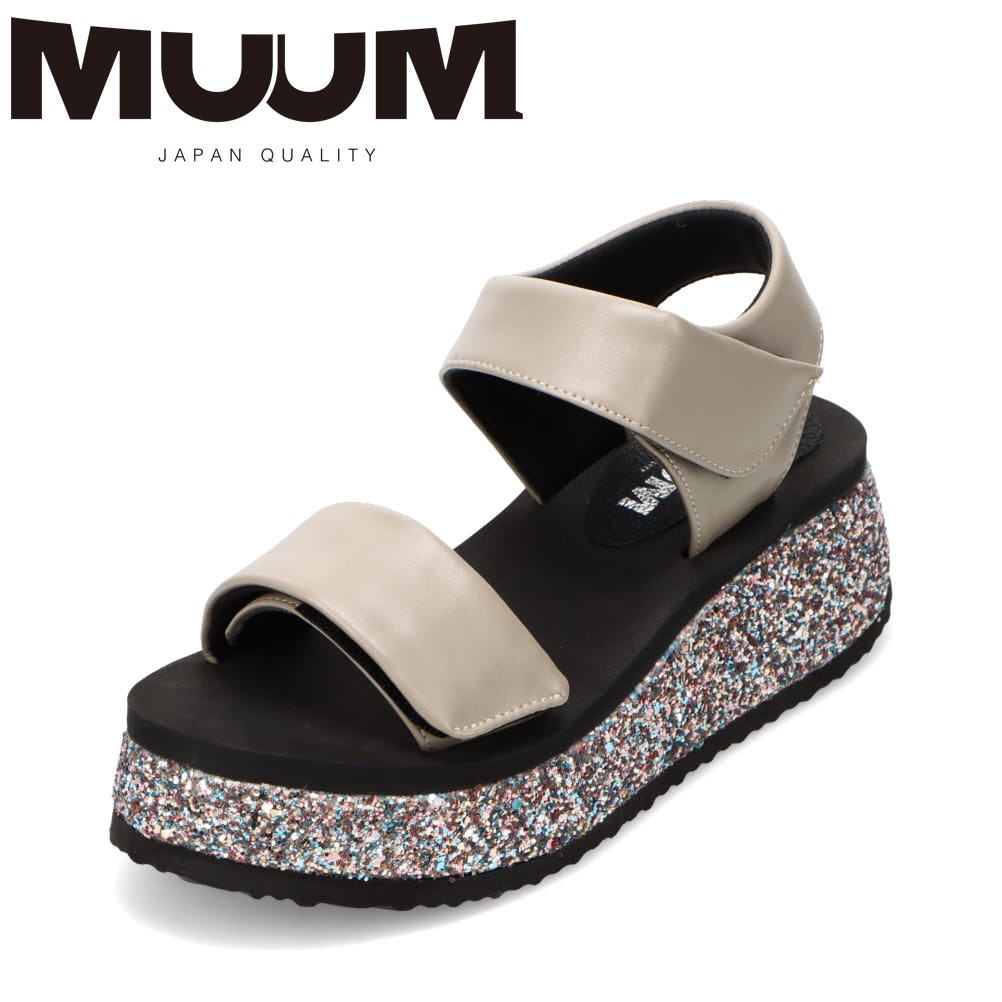 【楽天市場】ムーム MUUM MM4332 レディース靴 靴 シューズ サンダル ストラップ 軽量 厚底 歩きやすい 疲れない 痛くない ...