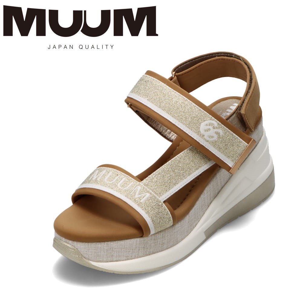 【楽天市場】ムーム MUUM MM5273 レディース靴 靴 シューズ サンダル スポーツ スポサン 厚底 面ファスナー フィット ウェッジ ...