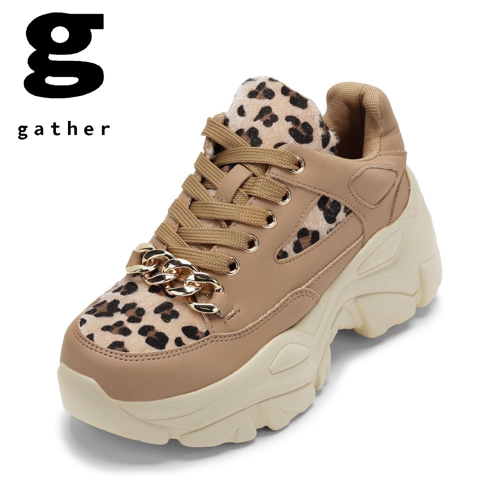 【楽天市場】【エントリー全品P14倍！6日～9日】ギャザー gather G-105 レディース靴 靴 シューズ 2E スニーカー 厚底 ...
