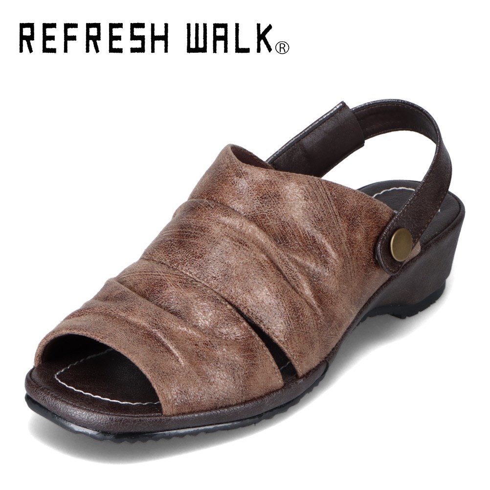 【楽天市場】リフレッシュウォーク REFRESH WALK KK5160 レディース靴 靴 シューズ 3E相当 サンダル コンフォートサンダル ミュールサンダル ヒール クッション 歩きやすい ...