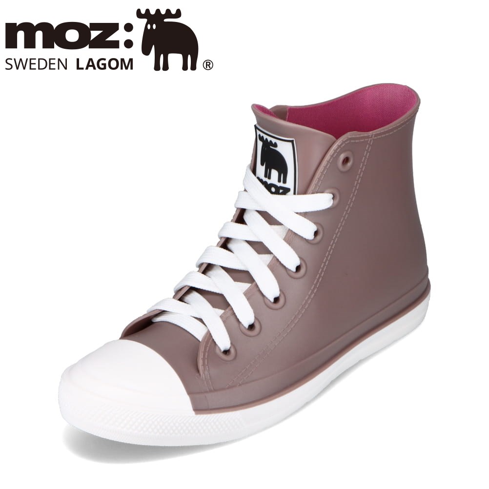 【楽天市場】【25日まで毎日4H限定★P10倍】モズ スウェーデン MOZ sweden ZZB8417 レディース靴 靴 シューズ 2E相当 ハイカットスニーカー レインシューズ 防水 ...