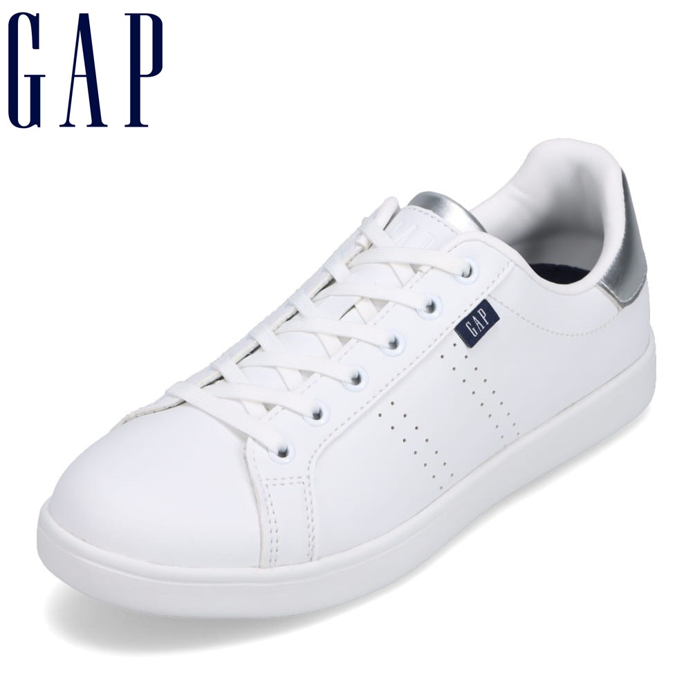 【楽天市場】ギャップ GAP GPU12433CW レディース靴 靴 シューズ E相当 軽量ローカットスニーカー コートタイプ 限定モデル 軽量 軽い 人気 ブランド ホワイト×シルバー ...