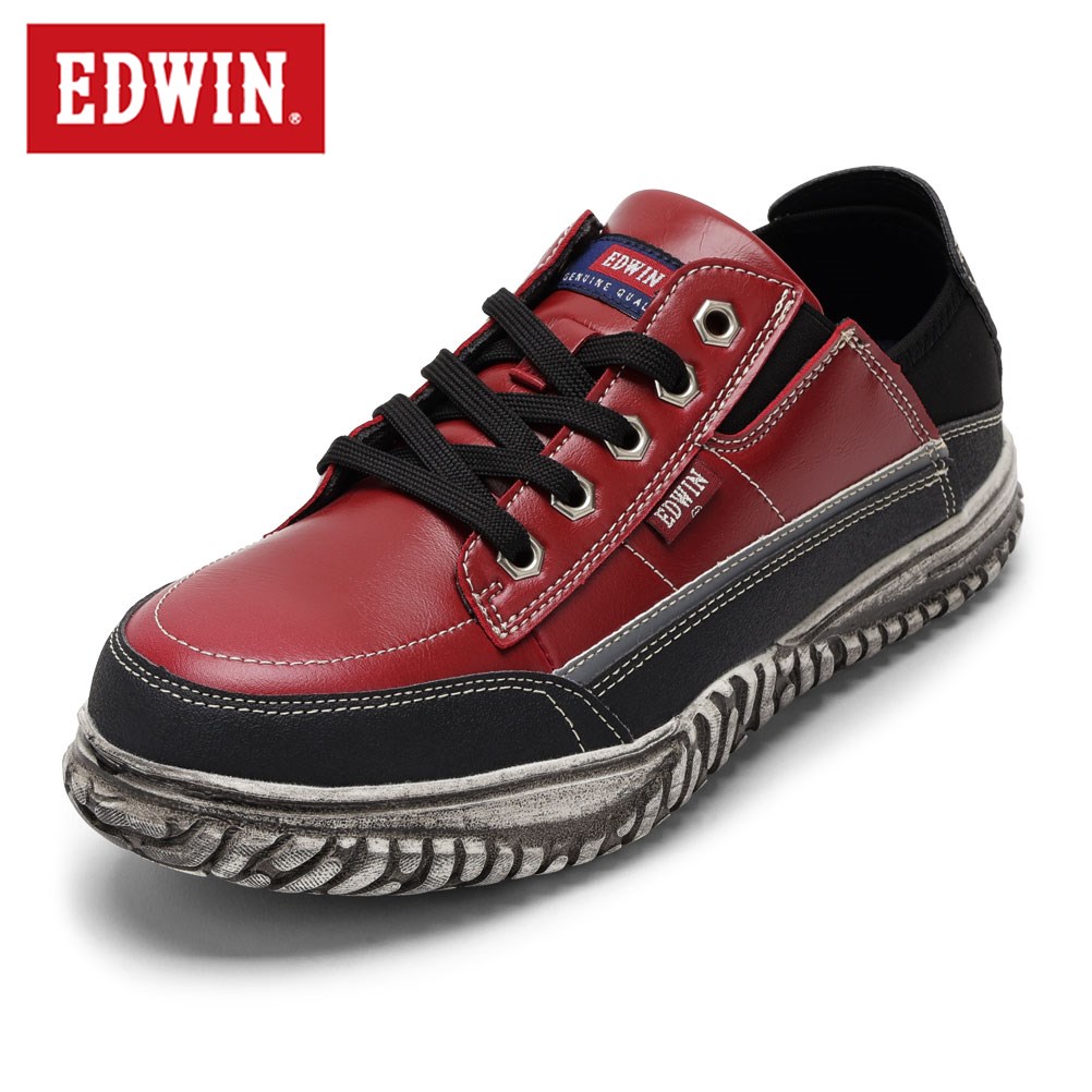【楽天市場】エドウィン EDWIN ESM-104 メンズ靴 靴 シューズ 安全靴 作業靴 セーフティーシューズ 着脱簡単 2WAY キックバック カジュアル ユーズド 人気 ブランド レッド ...