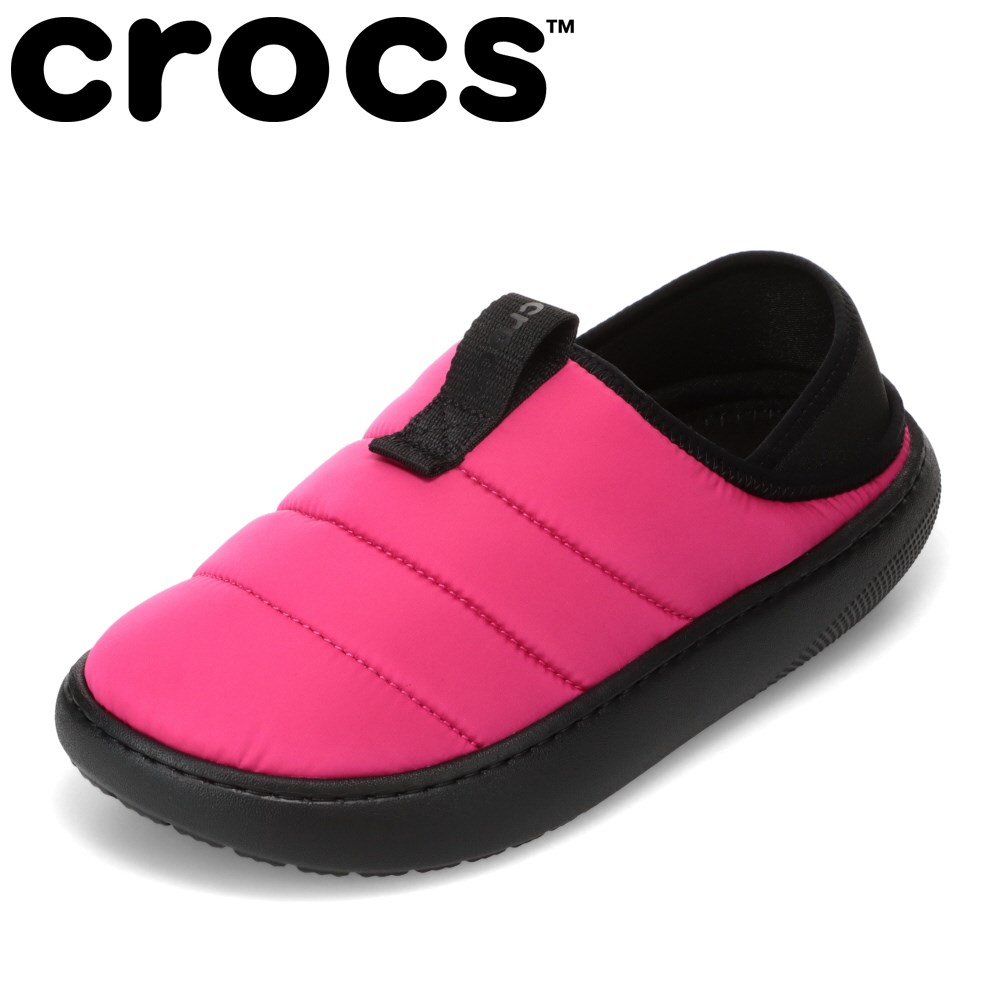 【楽天市場】【全品P15倍！10日00:00～26H限定】クロックス crocs 210706.W レディース靴 靴 シューズ 3E相当 ダウン シューズ カジュアル 防寒 ルーム スリッパ ...