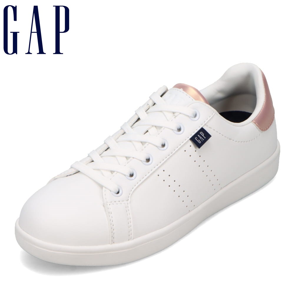 【楽天市場】ギャップ GAP GPU12433CW レディース靴 靴 シューズ 2E相当 スニーカー コート シューズ 軽量 シンプル ローカットスニーカー 人気 ホワイト×ゴールド TSRC ...