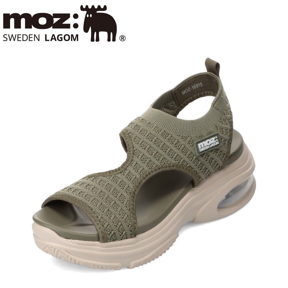 【楽天市場】【全品P5倍！6日～9日まで】モズ スウェーデン MOZ sweden MOZ-16915 レディース靴 靴 シューズ 2E相当 サンダル スポーツ スポサン 厚底 エアクッション ...