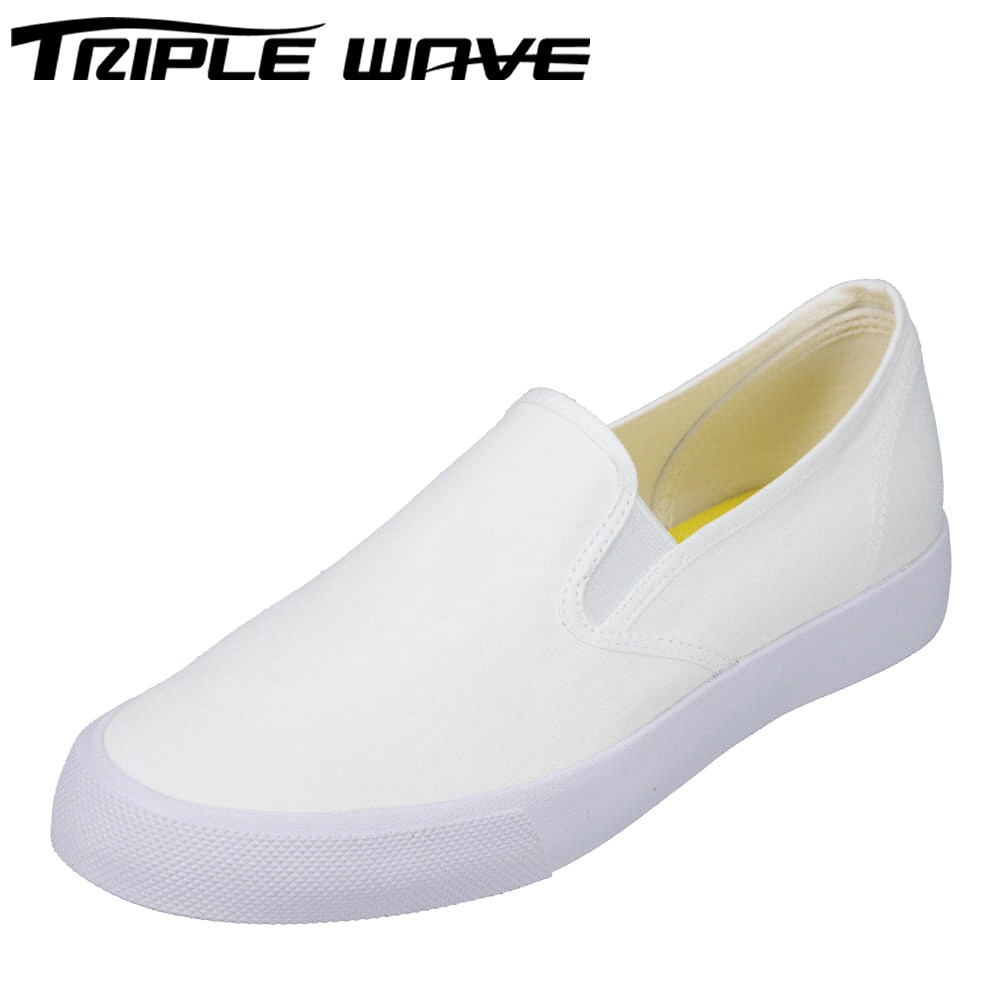 【楽天市場】トリプルウェーブ TRIPLEWAVE TW-3302 メンズ靴 靴 シューズ 2E スニーカー スリッポン キャンバス サイド ...