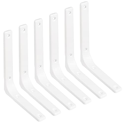 【楽天市場】Mantrahua 棚受け金具 6本セット 棚受けブラケット 壁掛け 棚うけ L字型 ステンレス製 耐荷重50kg ホワイト ...