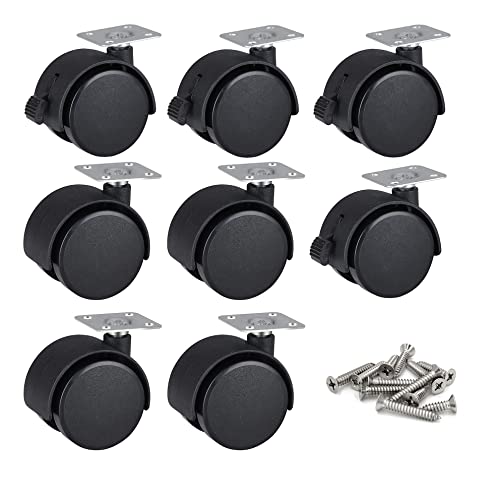 【楽天市場】キャスター 車輪 交換 ネジ付き DIY家具の交換キット 静音シリーズ 粘着テープ式キャスター 耐荷重量30kg (8個セット ...