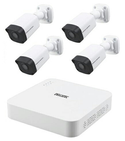 【楽天市場】CNE3SZ41ネットワークカメラ4chセット カメラ4台とレコーダー(2TB)のセットDXデルカテック 防犯・セキュリティ用品：照明ライト専門タカラshopあかり館